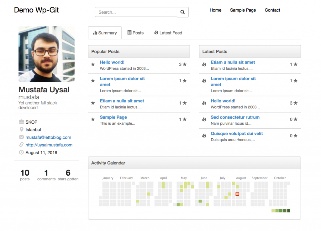 Github gibi WordPress – WordPress Notları