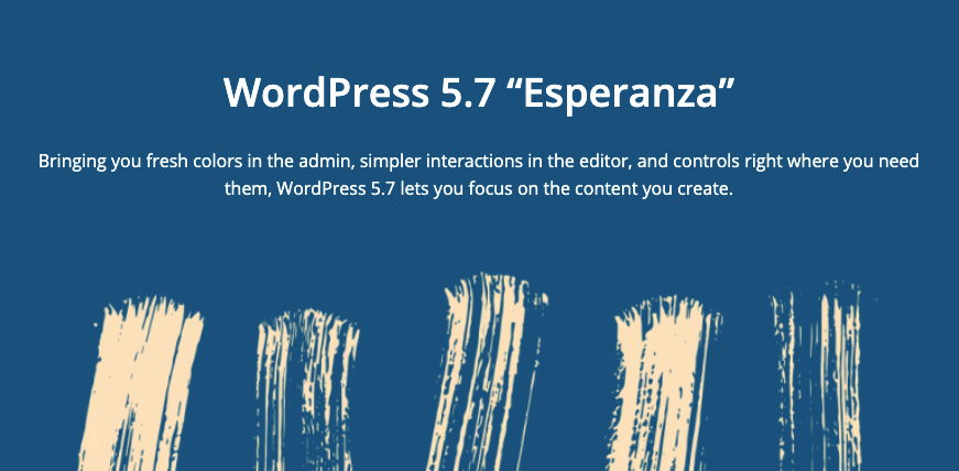 WordPress 5.7 "Esperanza" Yayınlandı! – WordPress Notları